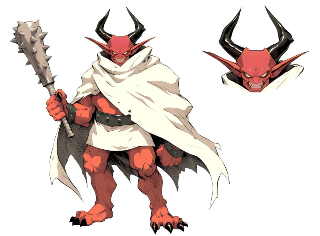 Red ogre, 2 pictures – free images | Sozaimura