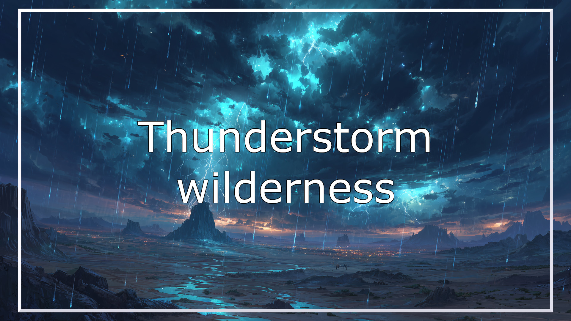 Thunderstorm wilderness, 4 pictures – free images | Sozaimura
